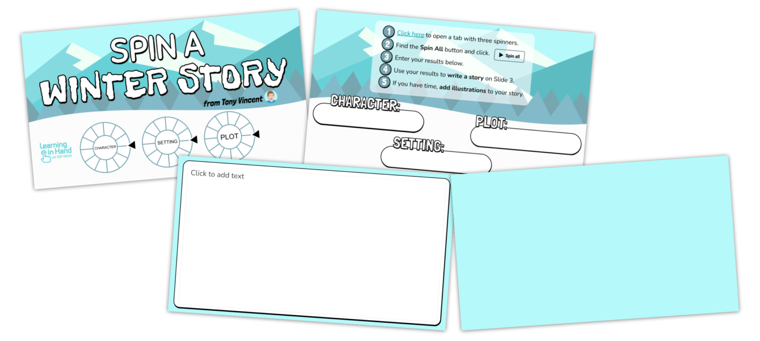 Spin a Winter Story – Shapegrams